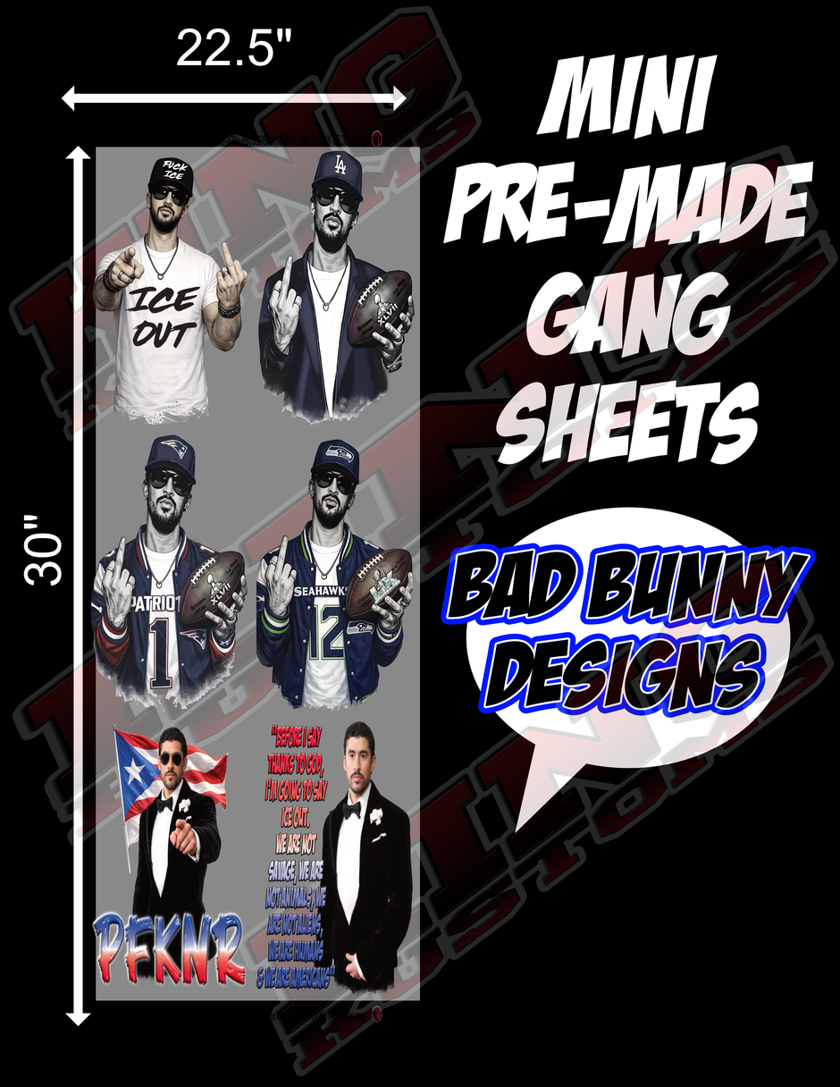 MINI PRE-MADE GANG SHEETS – King Kustoms LLC